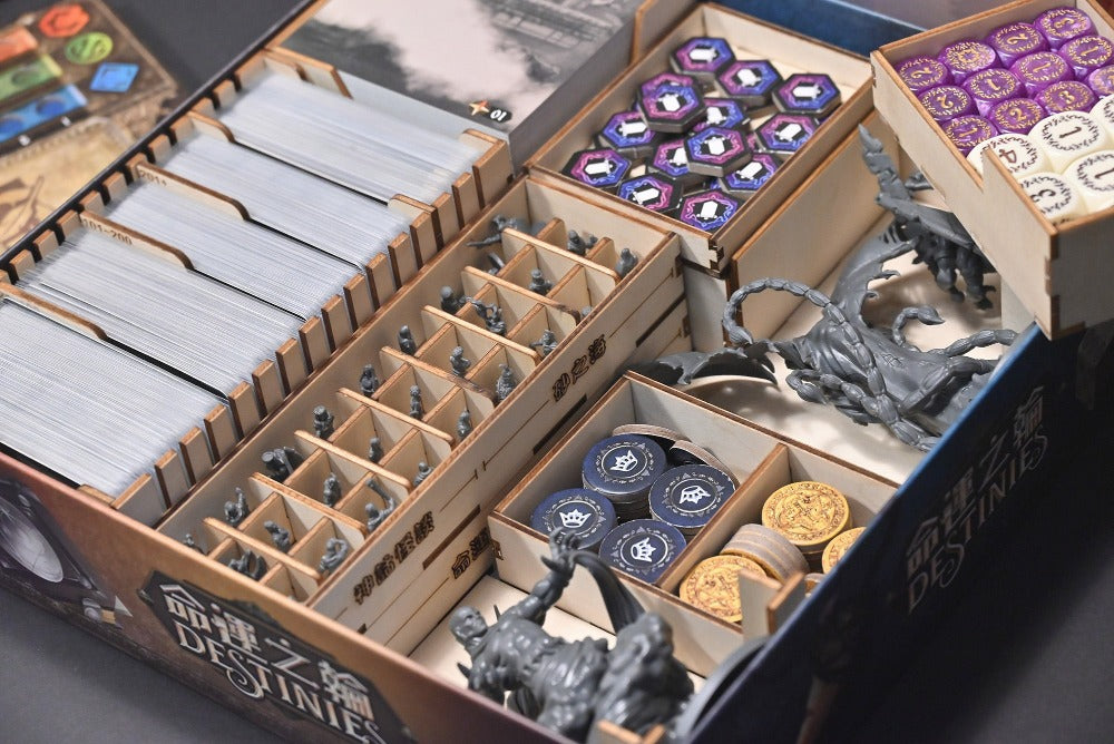 Crow Box Wheel of Fortune Wooden Storage Box Destinies Wooden Insert ...